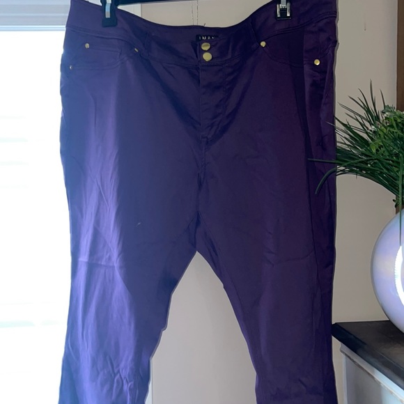 IMAN | Pants & Jumpsuits | Iman Brand New Never Washed Purple Eggplant ...